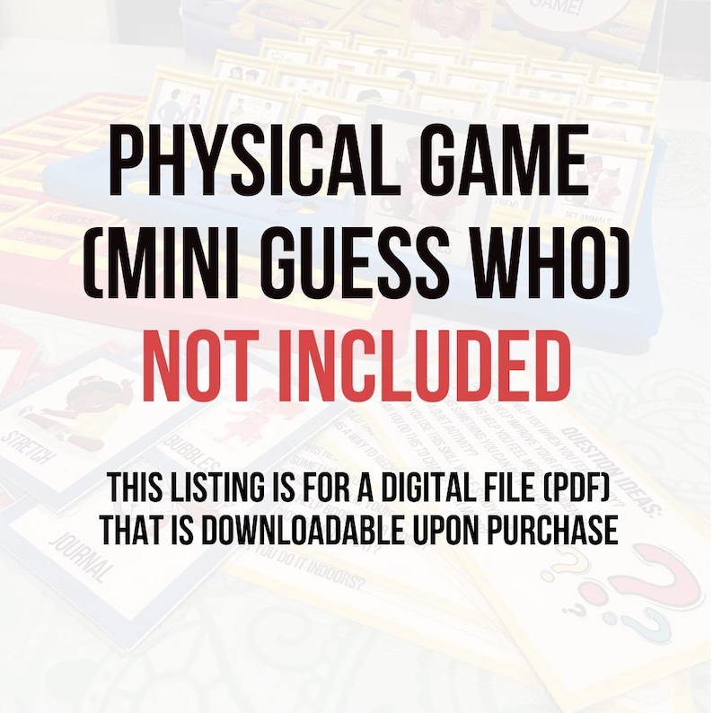 Guess Who Emotional Regulation | Coping Skills |zones Printable ...