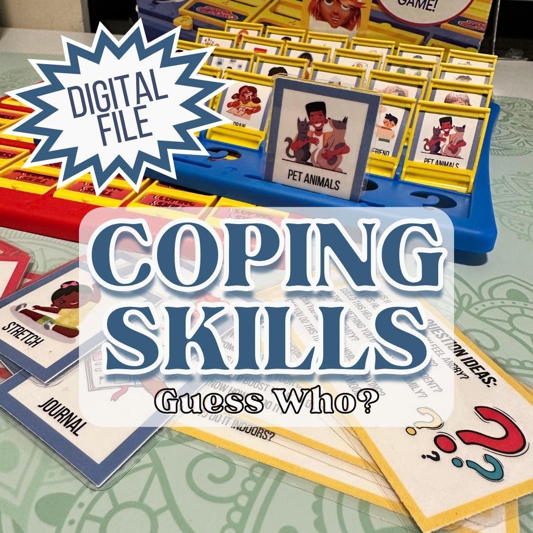 Guess Who Coping Skills Printable | Social Emotional Learning With Kids ...
