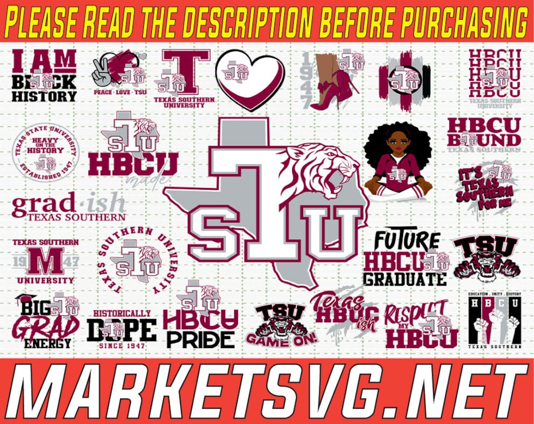 Texas Southern Svg HBCU Svg Collections HBCU Svg Football - Etsy