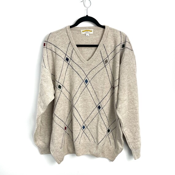 JAMES PRINGLE WEAVERS of Inverness Scotland V-Neck Ar… - Gem