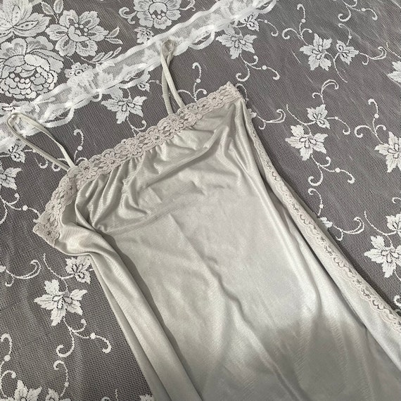 Vintage John Warden For Molyclaire long grey nylon ni… - Gem