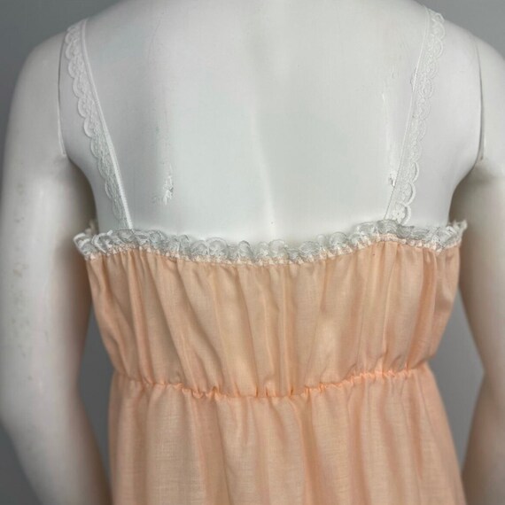Vintage 70s Kayser Peach Nightgown Size Small - Gem