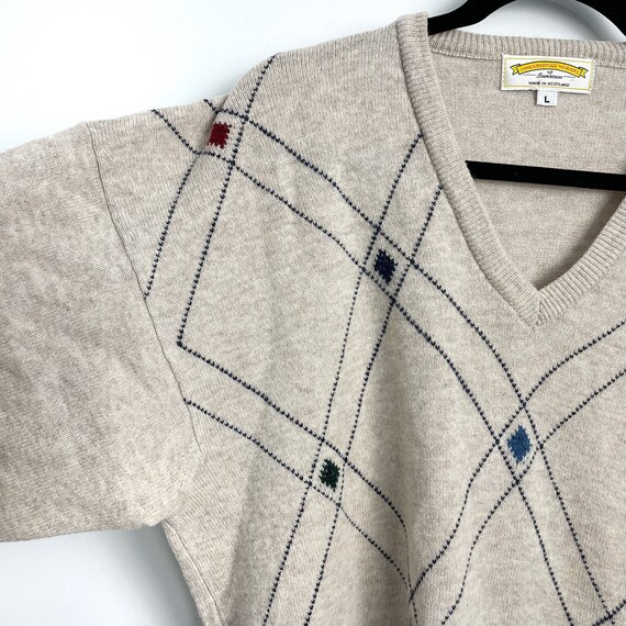 JAMES PRINGLE WEAVERS of Inverness Scotland V-Neck Ar… - Gem