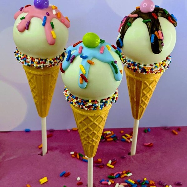 Ice Cream Cake Pop - Etsy