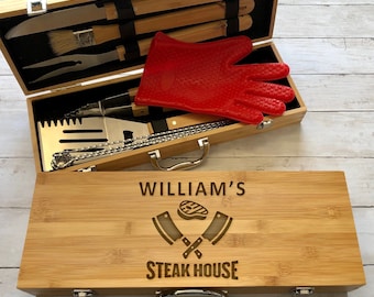 Personalized Grilling Tools, Personalized BBQ Set, BBQ Set ...
