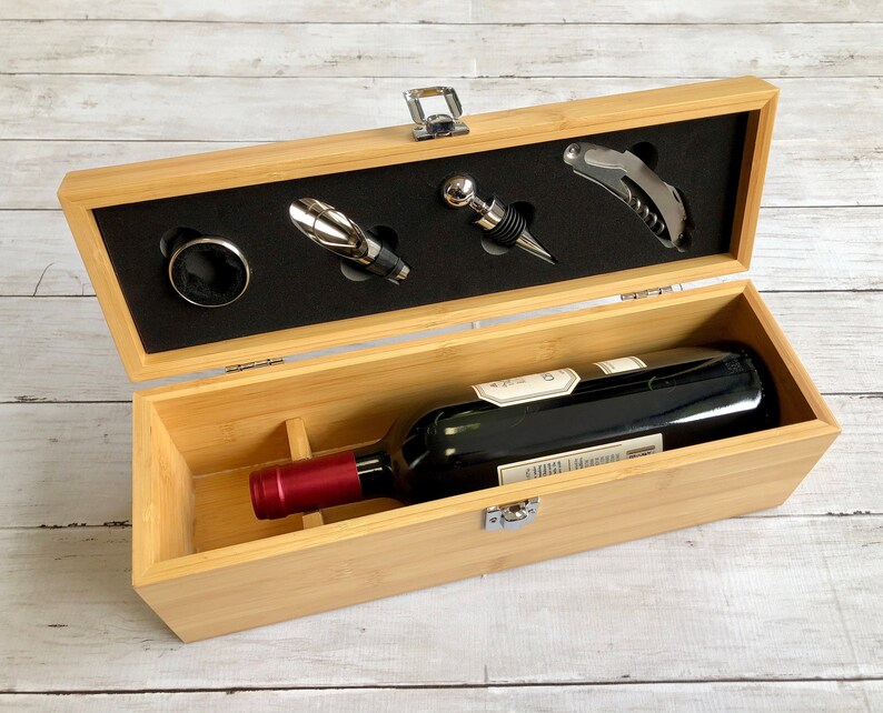 Wooden Wine Box Wine Box Wedding Wine Box Wedding Gift for | Etsy