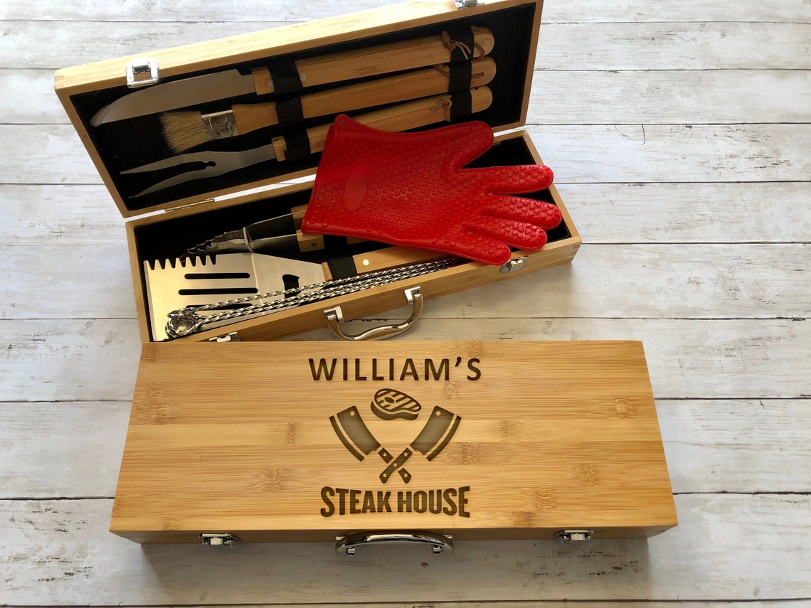 Personalized BBQ Set BBQ Set Personalized Grilling | Etsy