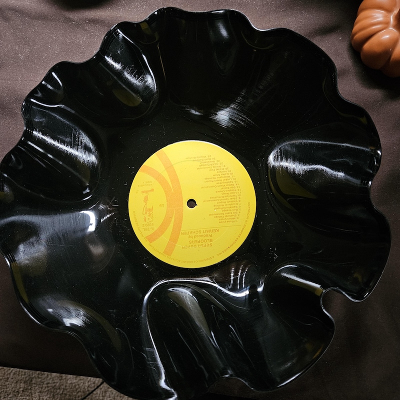 Vinyl Record Bowl - Etsy