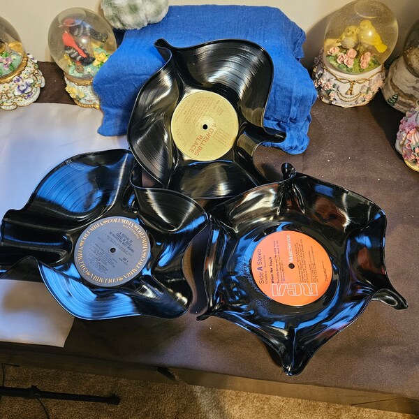 Vinyl Record Bowl - Etsy
