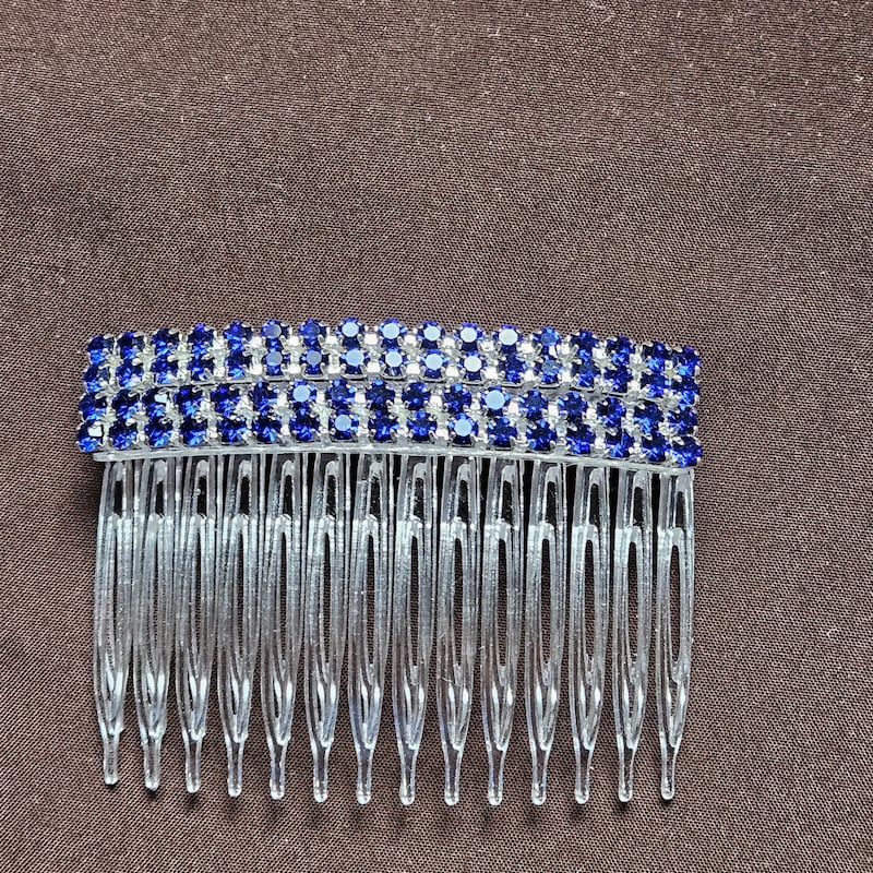 Blue Stones in Hair Combs - Etsy