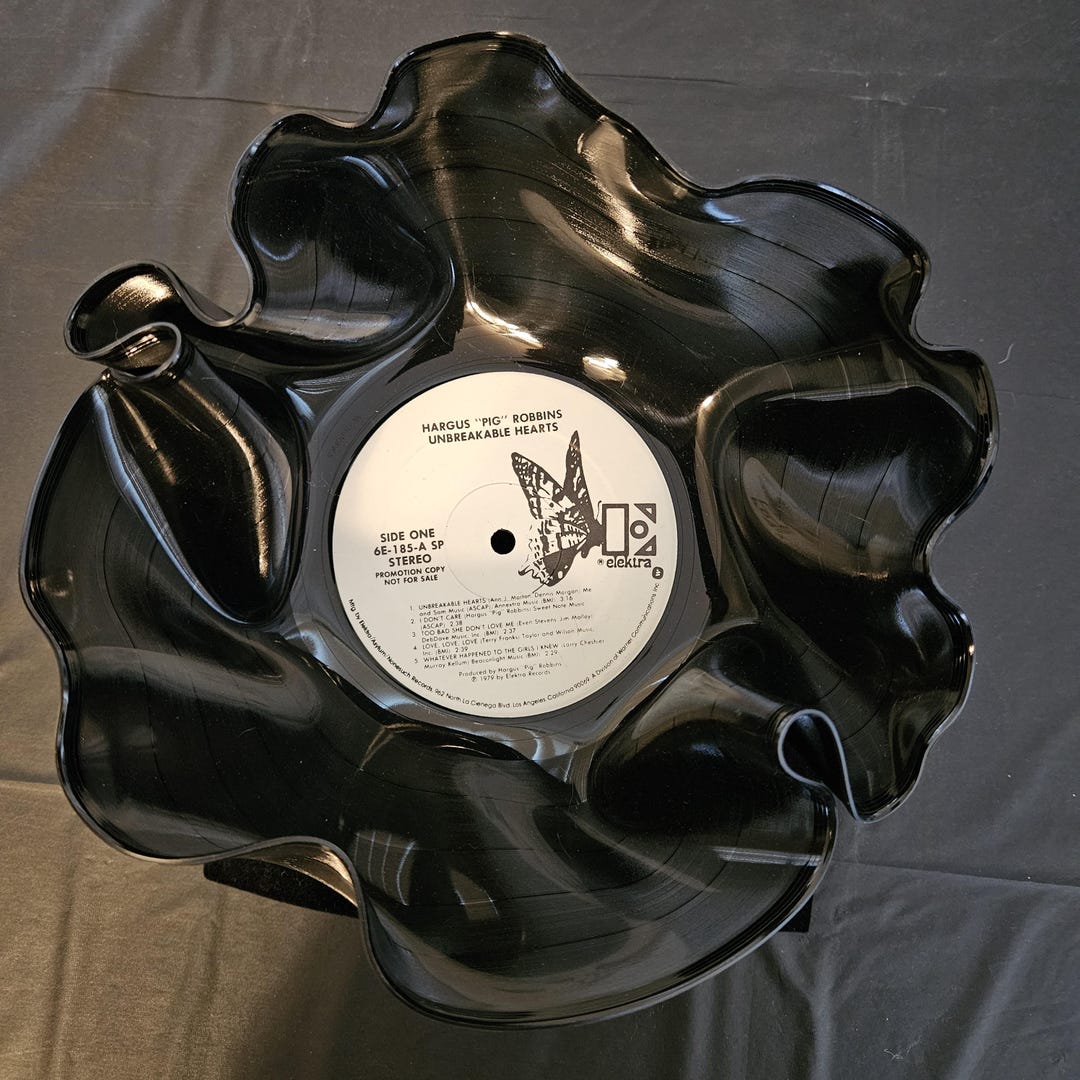Handmade Vinyl Record Bowl: Upcycled Table Decor, Sustainable Gift ...