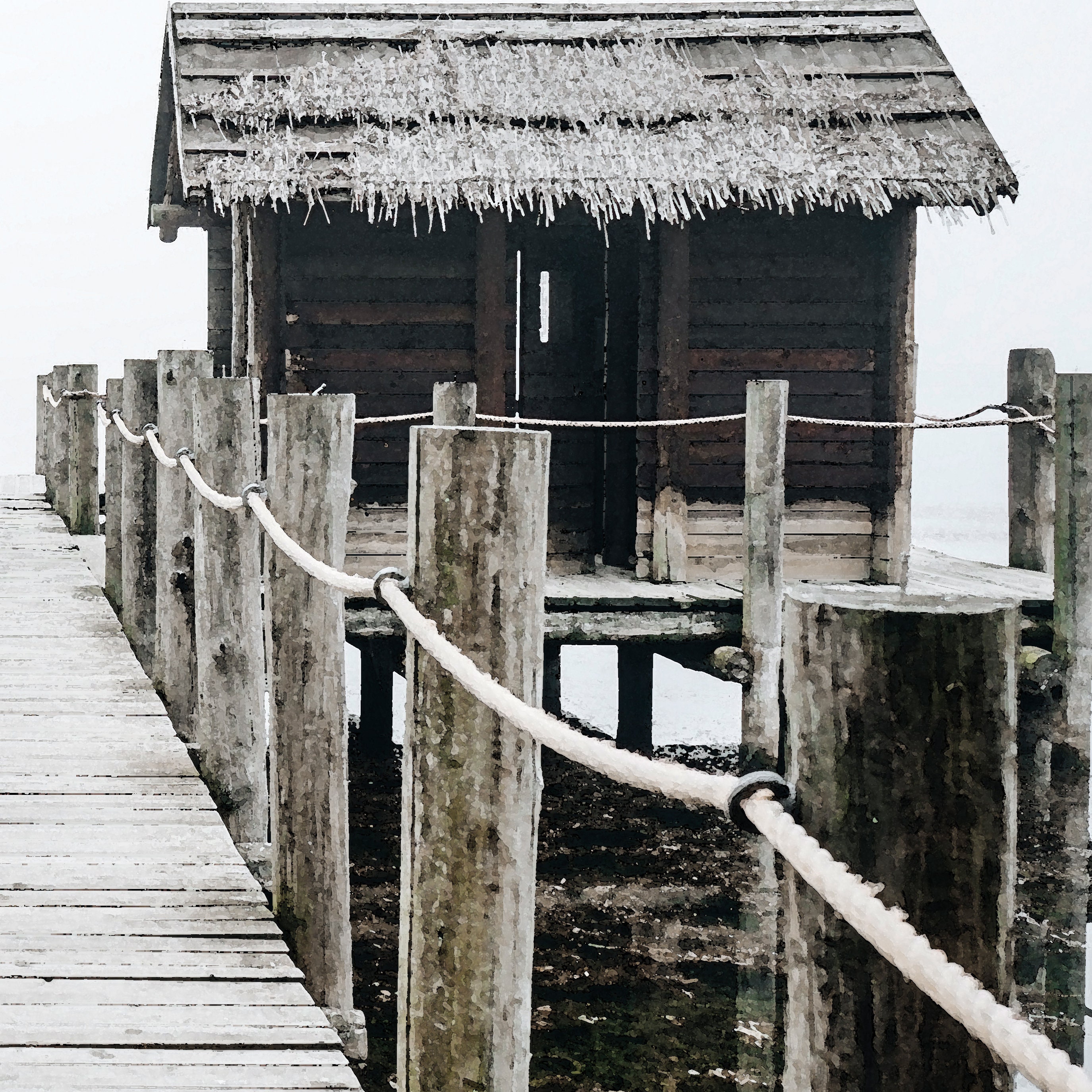 Ocean Pier Art Print, Beach Wall Art, Nautical Print - Etsy