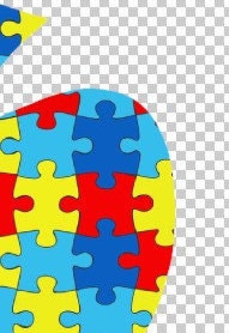 Autism Apple PNG Puzzle Apple Special Ed Autism Awareness | Etsy