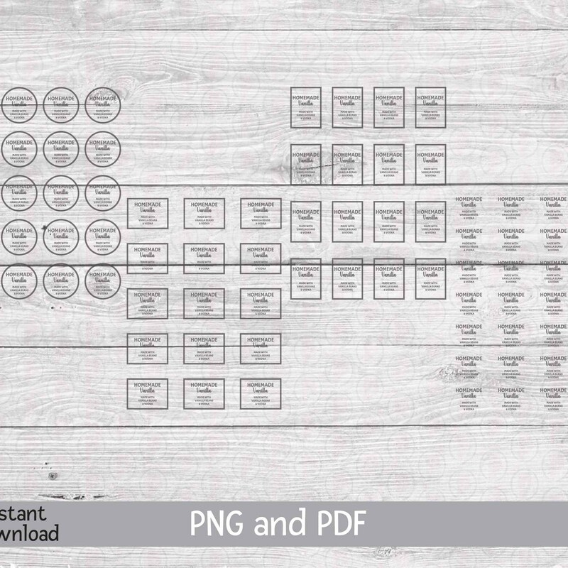 Vanilla Labels - Etsy