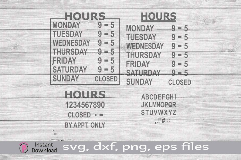 Business Hours Svg Png, Hours of Operations, Business Sign Clip Art ...