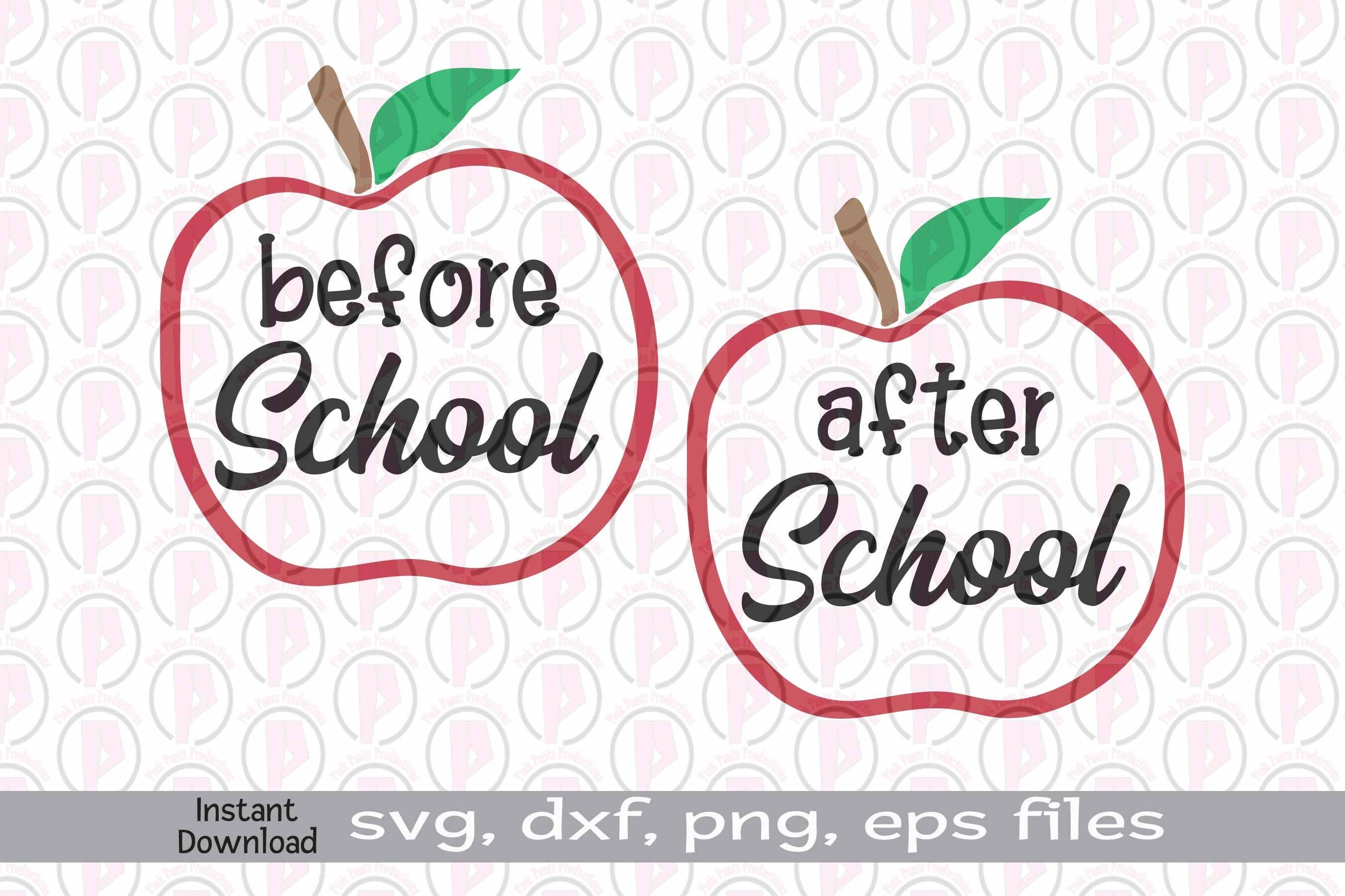 Apple svg Teacher Apple svg Before School svg After School | Etsy