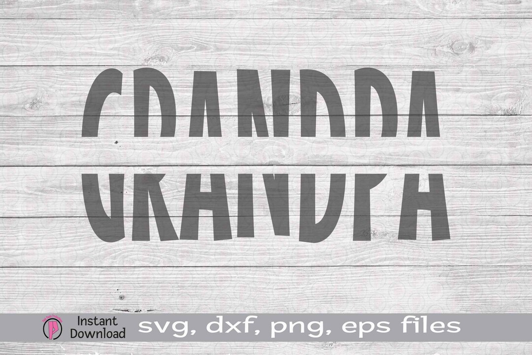 Grandpa Split Monogram SVG PNG, Grandpa Monogram, Father's Day, Grandpa ...