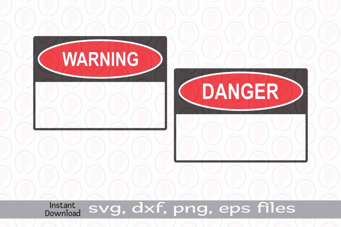 Blank Danger Sign Svg Png Danger Sign Clip Art Warning Sign - Etsy