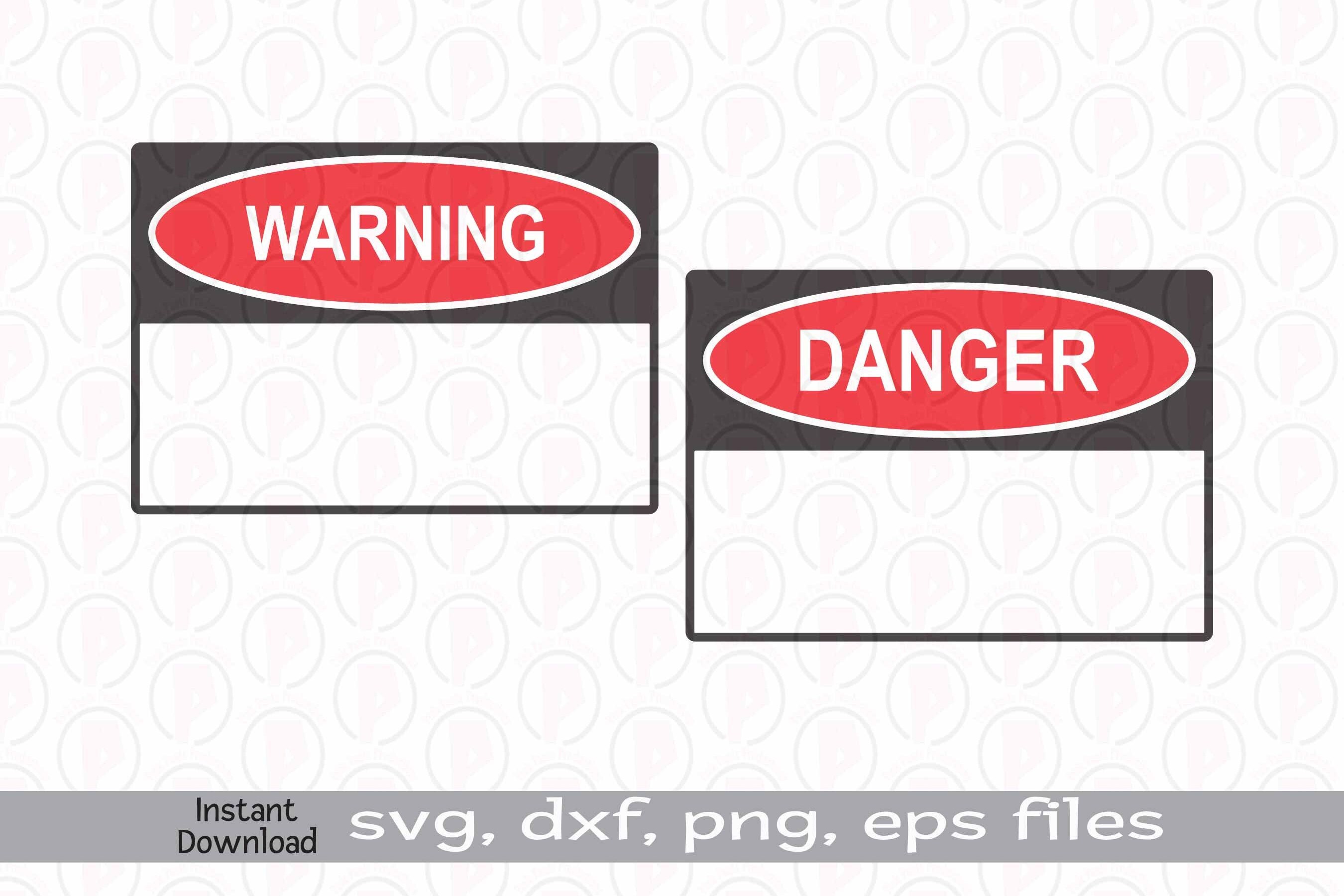 Blank Danger Sign Svg Png Danger Sign Clip Art Warning Sign - Etsy