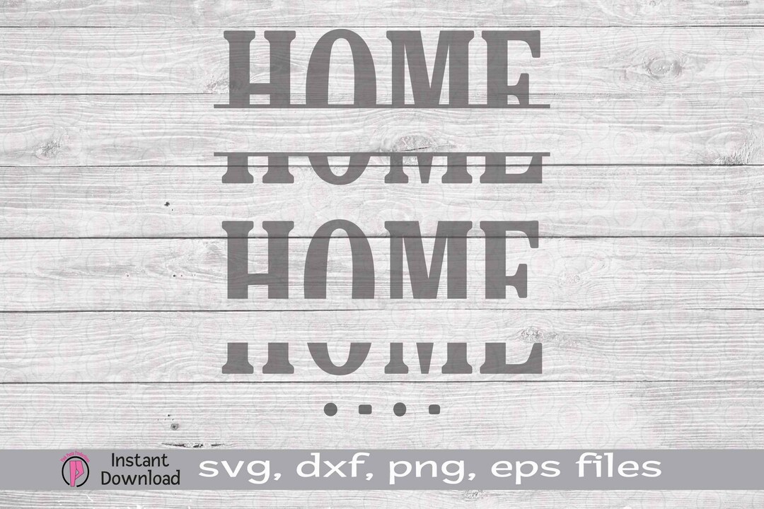 Home Split Monogram Svg Home Svg Png Home Vector Home Decor - Etsy