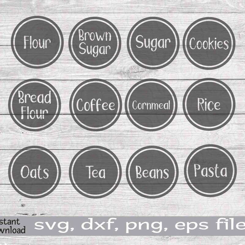 Minimalist Pantry Labels - Etsy