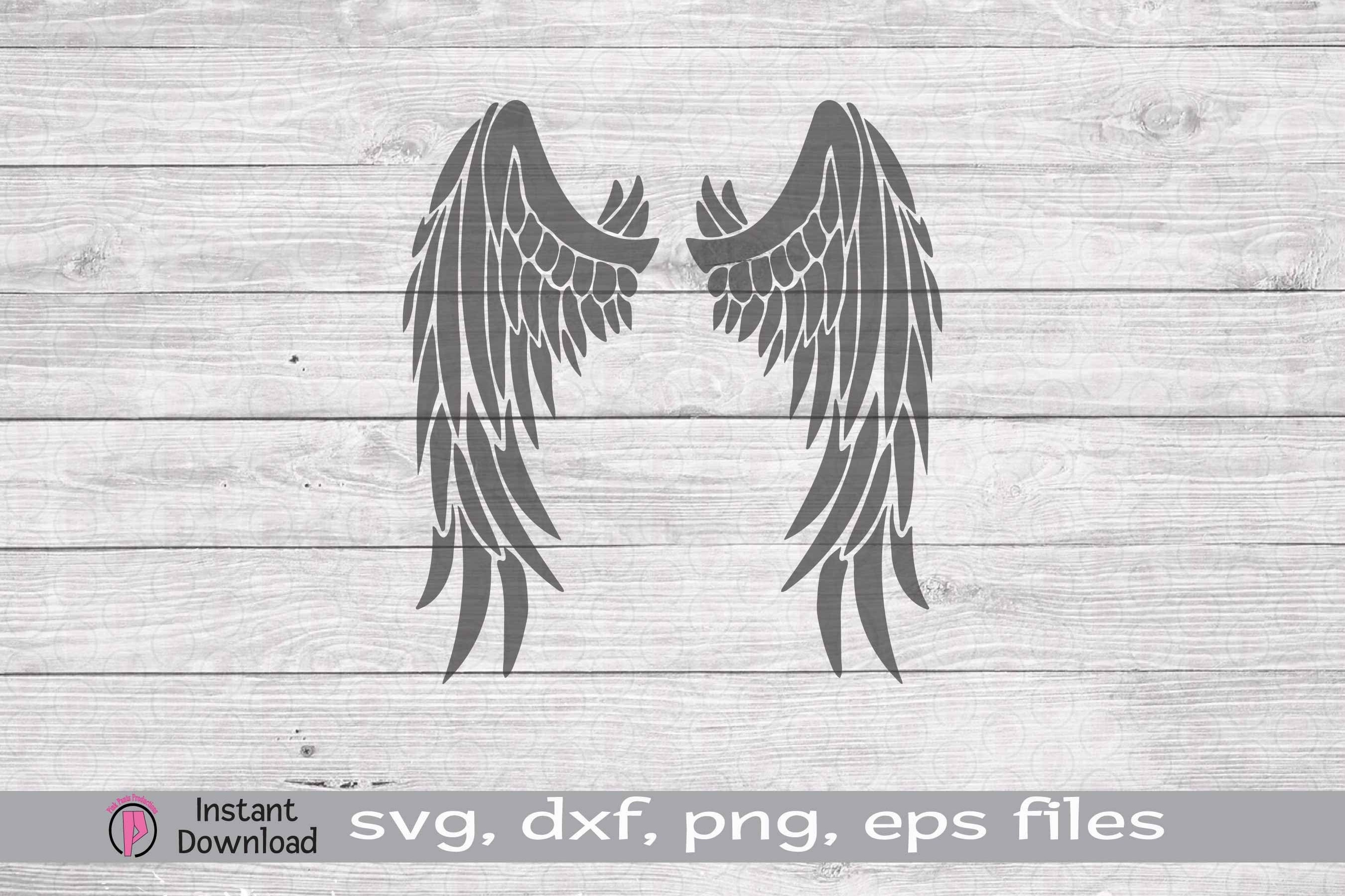 Angel Wings SVG PNG, 1 Layer Cut File, Angel Wings Vector, Clip Art ...