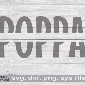 Poppa Split Monogram SVG PNG, Poppa Monogram, Father's Day, Poppa Gift ...