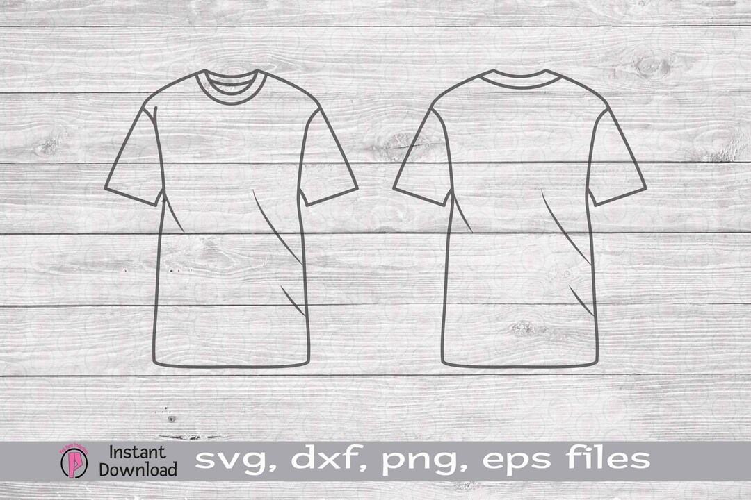 T-shirt Svg, T-shirt Vector, Casual Tee, T-shirt Outline, Tee Svg Png ...