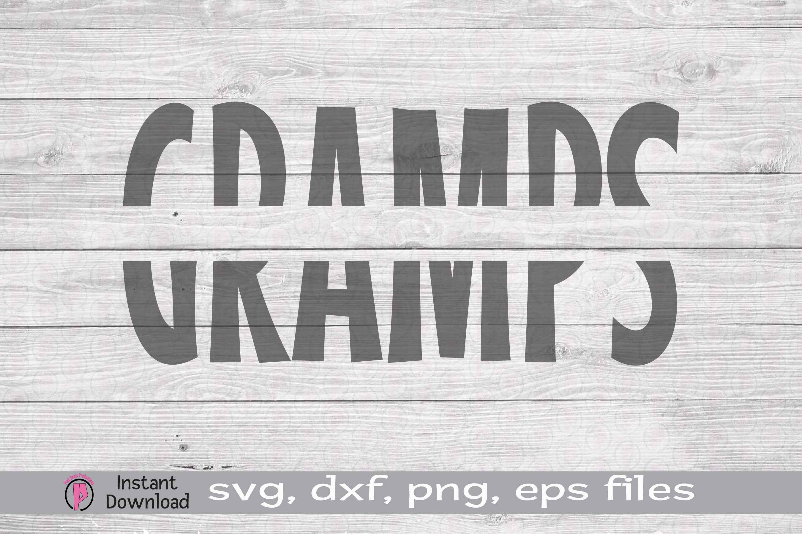 Gramps Split Monogram SVG PNG, Gramps Monogram, Gramps SVG, Father's ...
