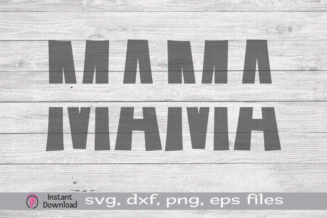Mama Split Monogram SVG Mama Monogram Mama SVG Mother's - Etsy