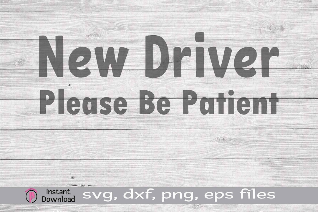 New Driver Svg, New Driver Printable, Files for Cricut, Silhouette File ...