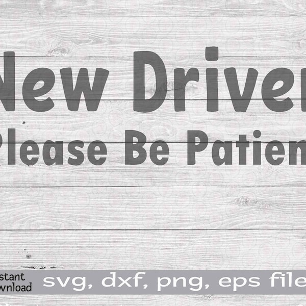 New Driver Svg - Etsy