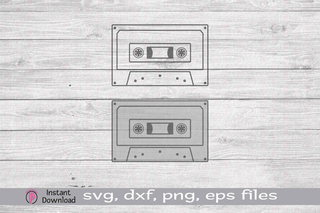 Cassette SVG, Cassette Vector, Cassette Tape, Audio Tape, Music Tape ...