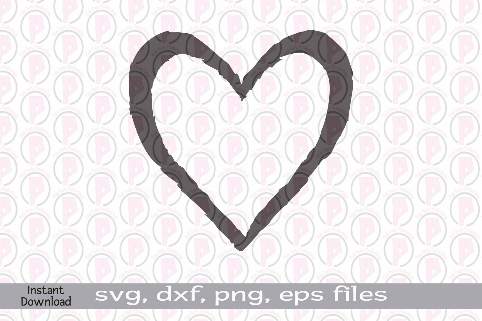 Distressed Heart SVG Heart Outline SVG Heart Cut Files | Etsy