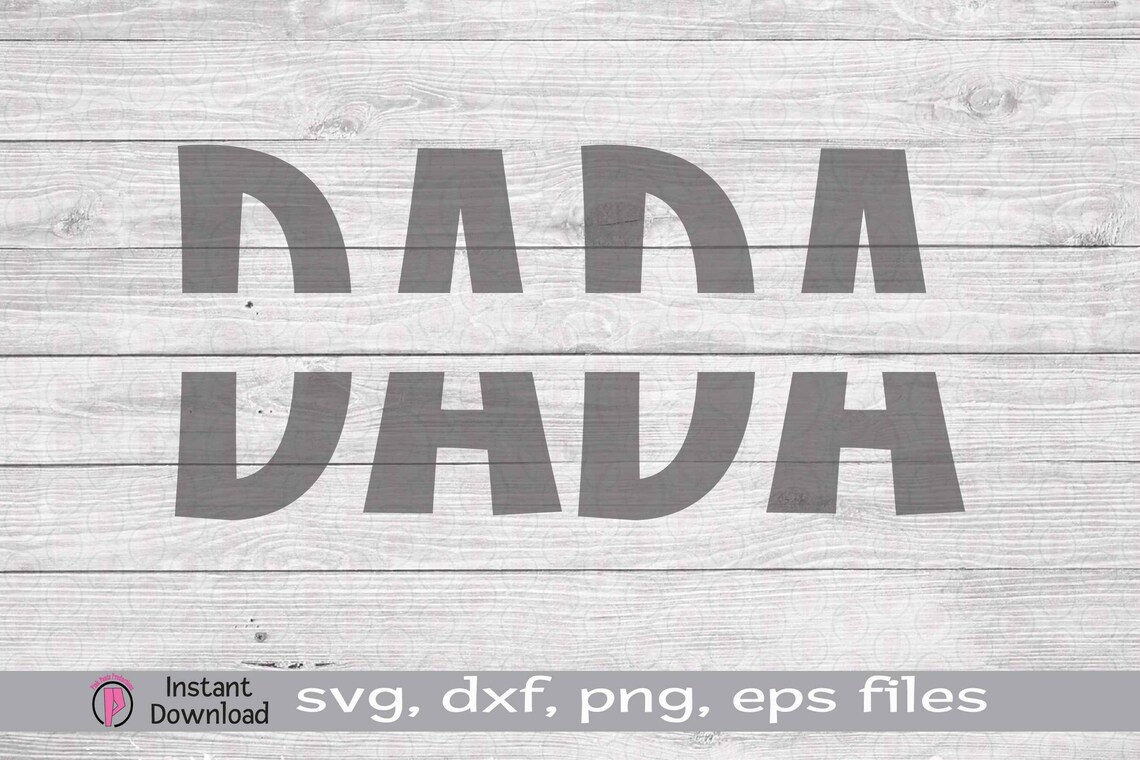 Dada Split Monogram SVG PNG, Dada Monogram, Dada SVG, Father's Day ...