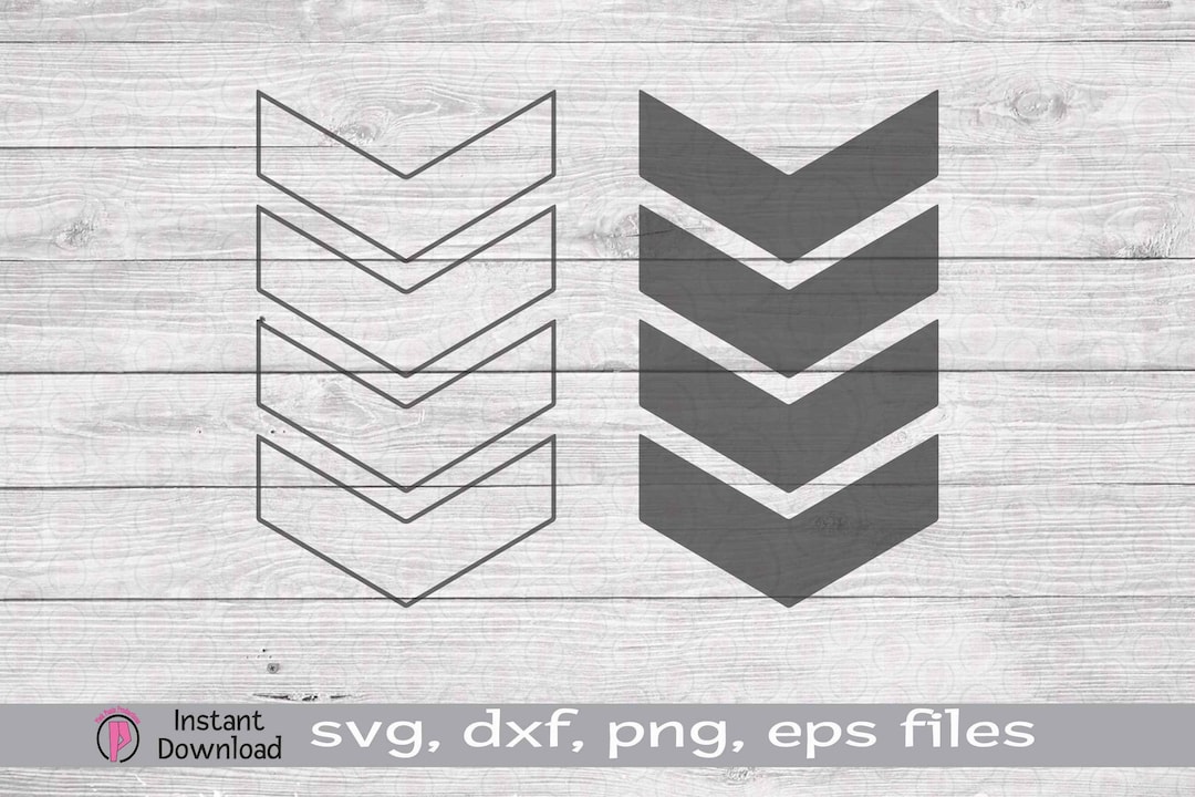 Chevron SVG PNG, Arrow Vector, Chevron Cut File, Solid Arrow, Chevron ...