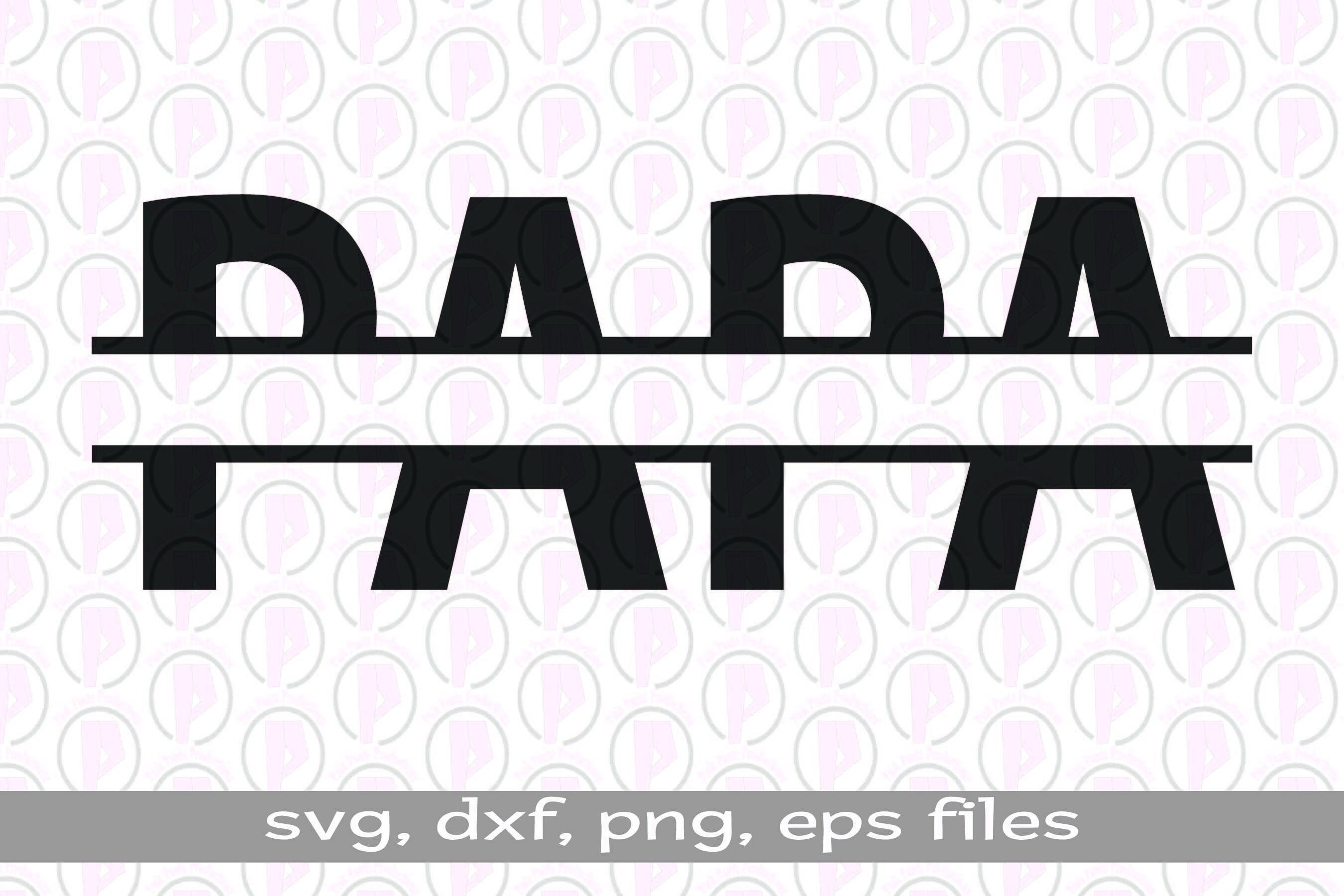Papa Split Monogram SVG Papa Monogram Papa SVG Father's | Etsy