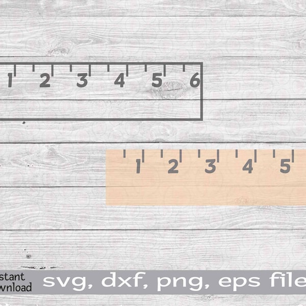 Short Ruler Svg - Etsy