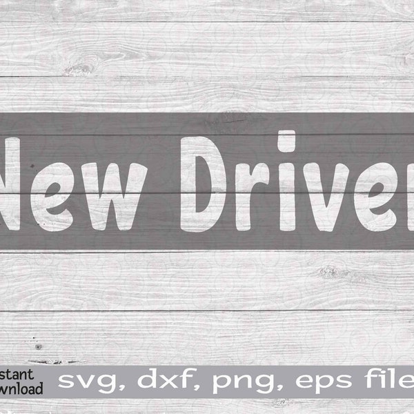 New Driver Svg - Etsy