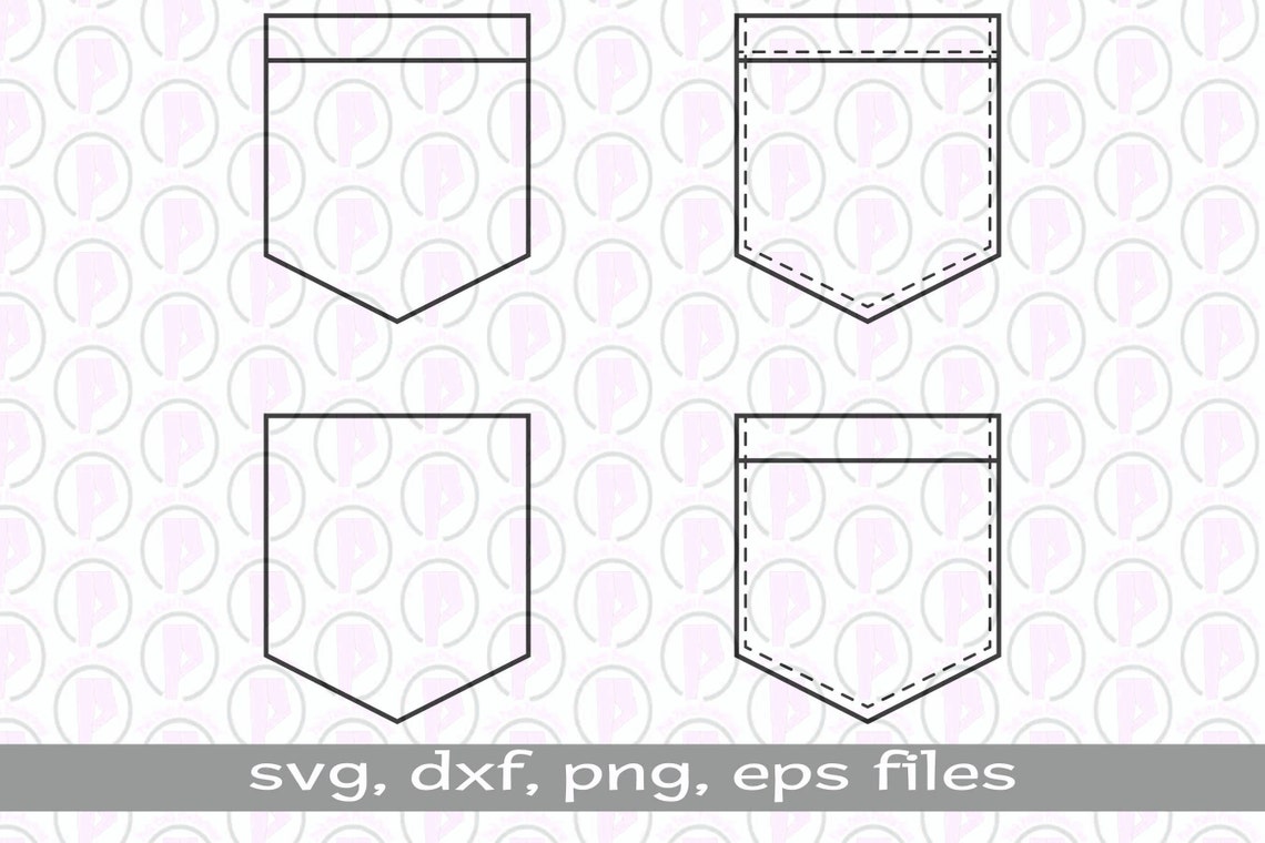 Shirt Pocket SVG Pocket Cut File Pocket Vector Fake Pocket | Etsy