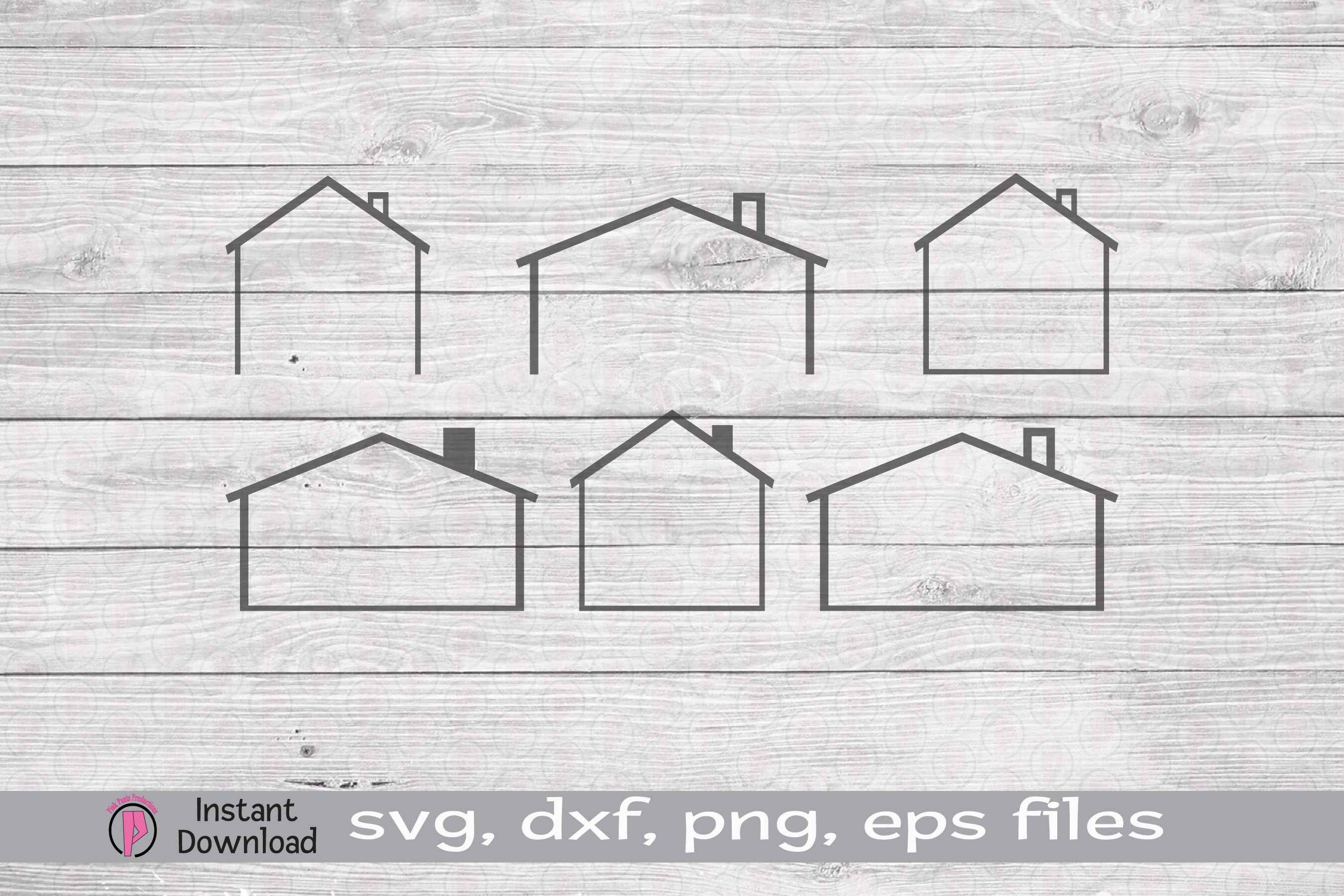 House SVG PNG, House Bundle, House Frame Vector, Roof House Outline ...