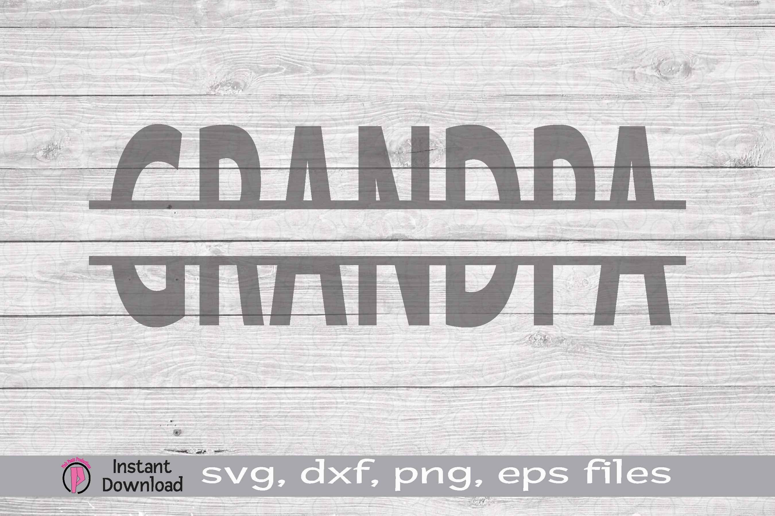 Grandpa Split Monogram SVG, Grandpa Monogram, Grandpa SVG, Father's Day ...