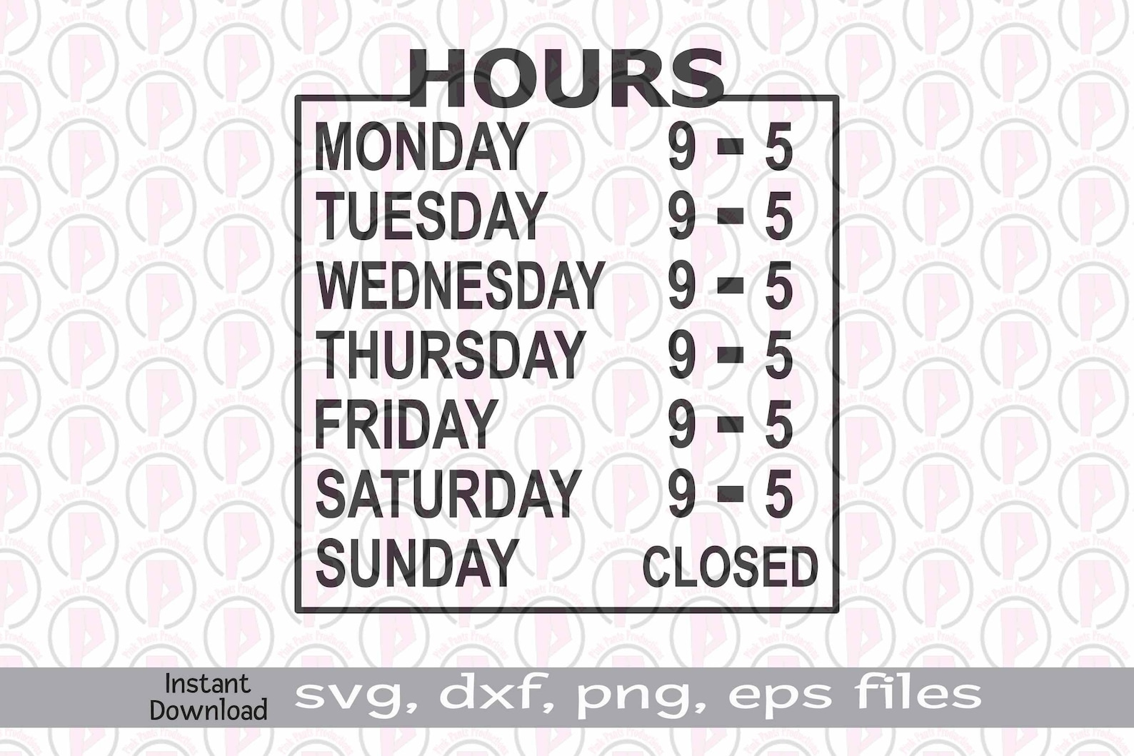Business Hours Svg Png, Hours of Operations, Business Sign Clip Art ...