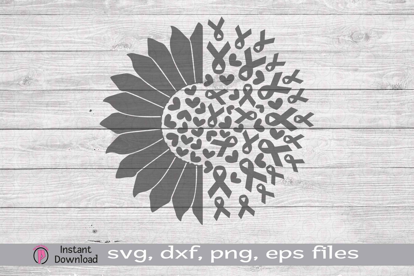 Sunflower Cancer SVG Sunflower Cut File Sunflower Cancer - Etsy