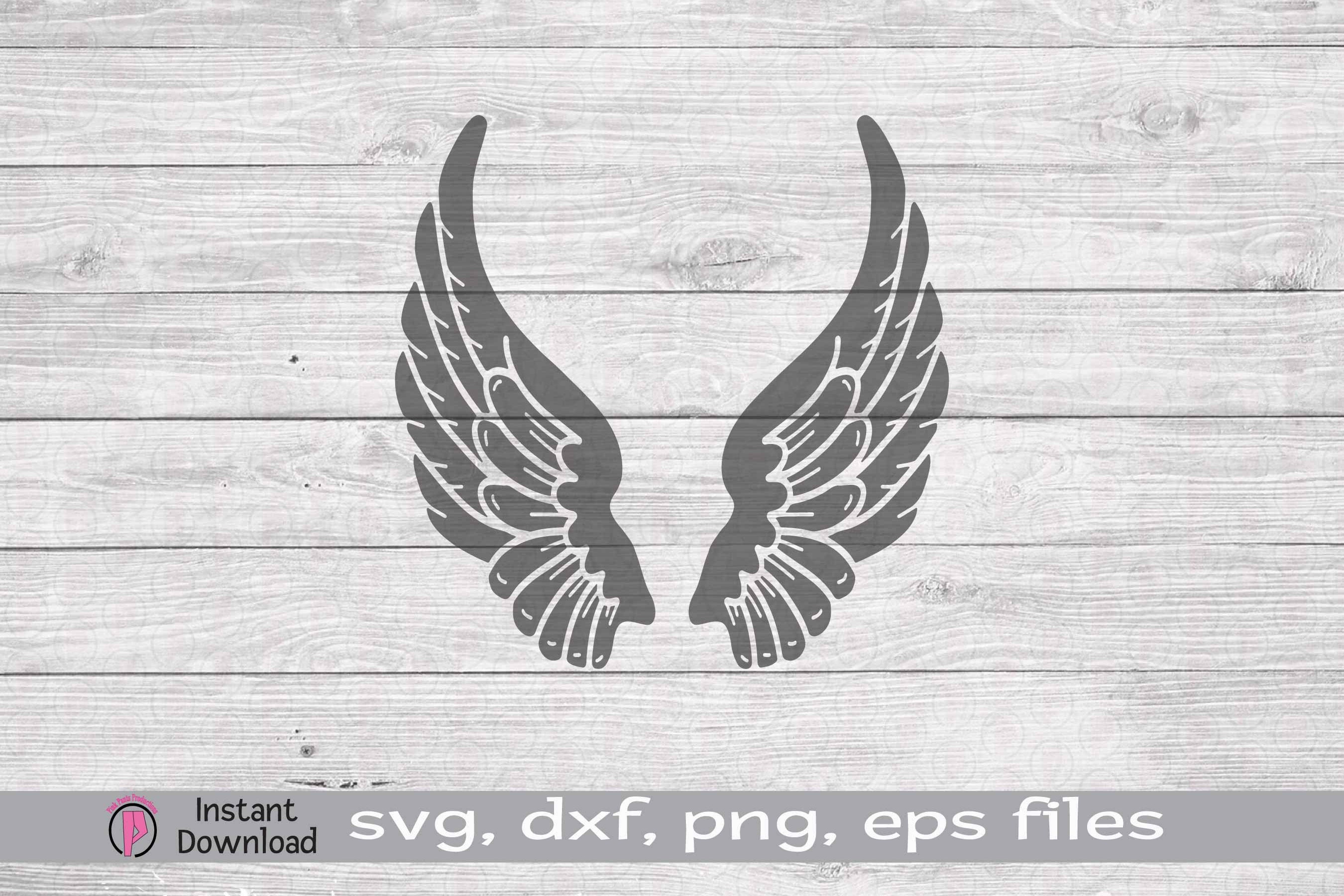 Angel Wings SVG PNG Angel Wings Vector 1 Layer Cut File - Etsy