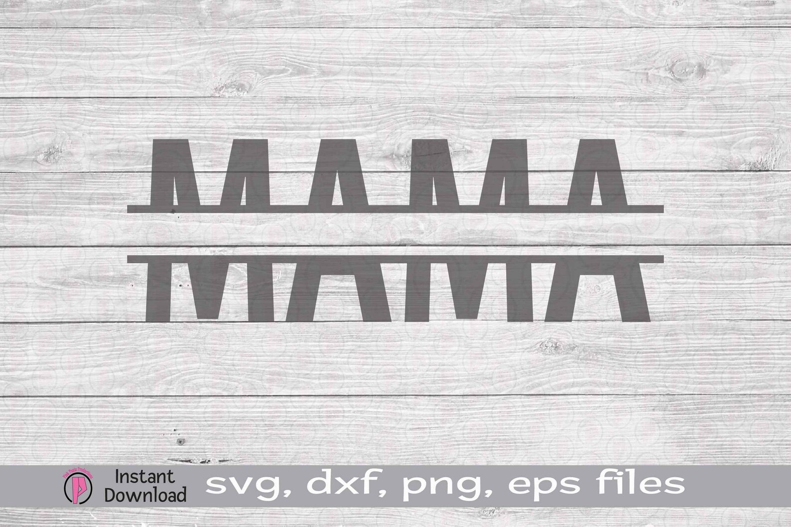 Mama Split Monogram SVG Mama Monogram Mama SVG Mama for - Etsy