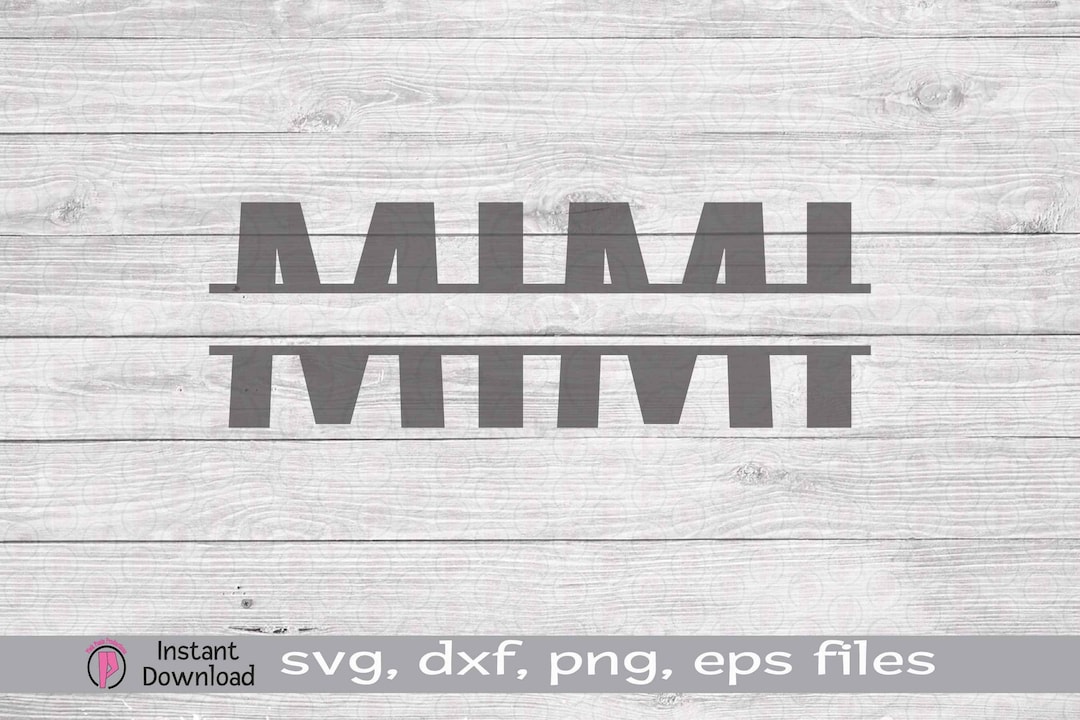 Mimi Split Monogram SVG Mimi Monogram Mimi SVG Mimi for - Etsy