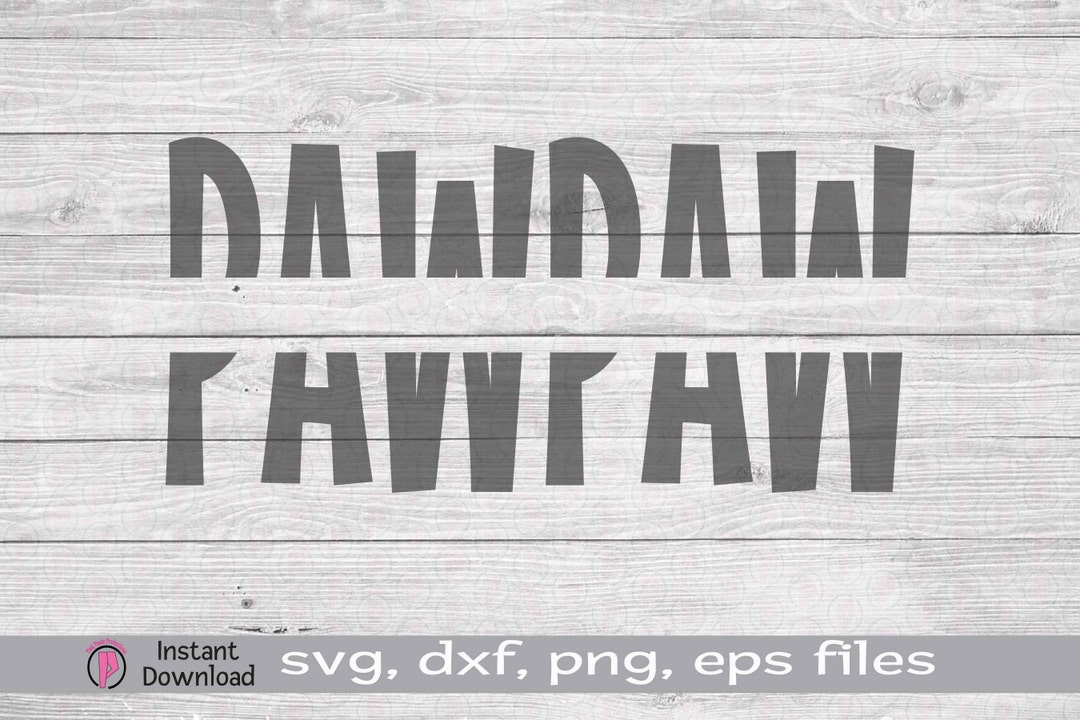 Pawpaw Split Monogram SVG PNG, Father's Day, Pawpaw Gift, Pawpaw ...