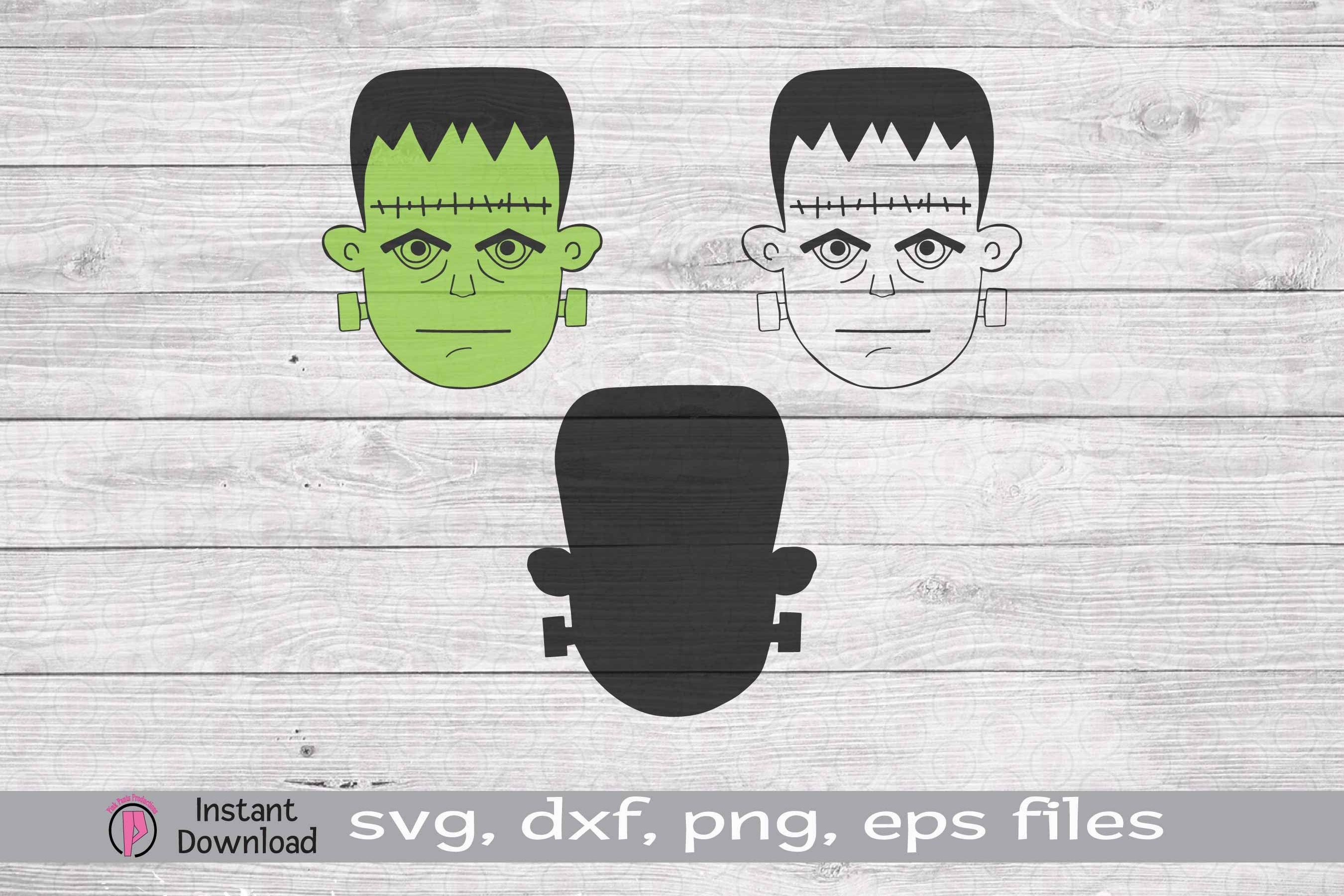 Frankenstein Svg Halloween Monster Vector Frankenstein Face - Etsy