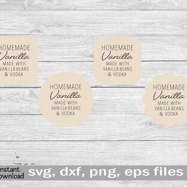 Vanilla Labels - Etsy